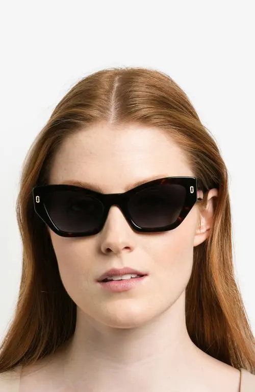 Marc Jacobs 54mm Logo Cat Eye Sunglasses - Havana