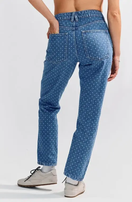 NEXT Polka Dot Straight Leg Jeans