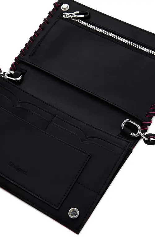 Desigual Faux Leather Wallet On A Strap