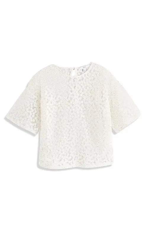 NEXT Floral Mesh Boxy Top