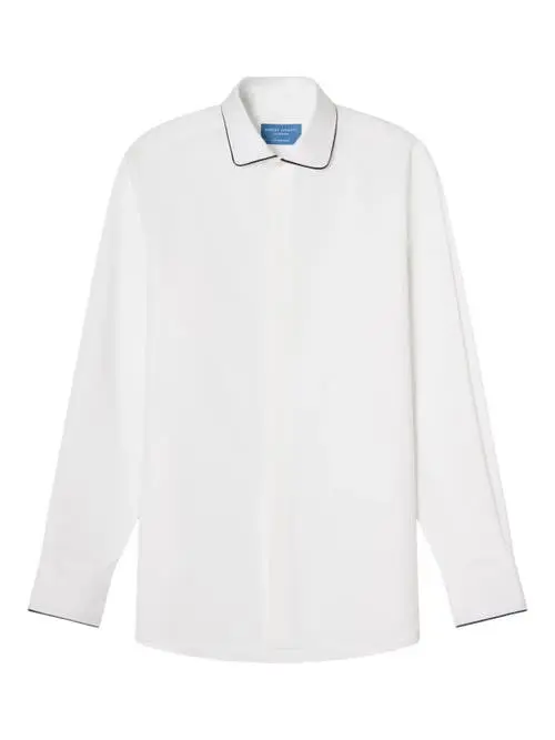 Robert Talbott Reeves Piped Formal Shirt In Contemporary Fit
