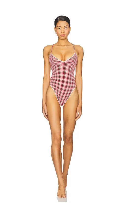 LOVERS AND FRIENDS Ruby One Piece - Red Gingham