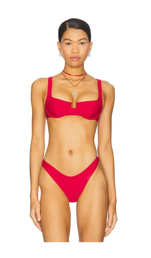LOVEWAVE Manuka Bikini Top - Red