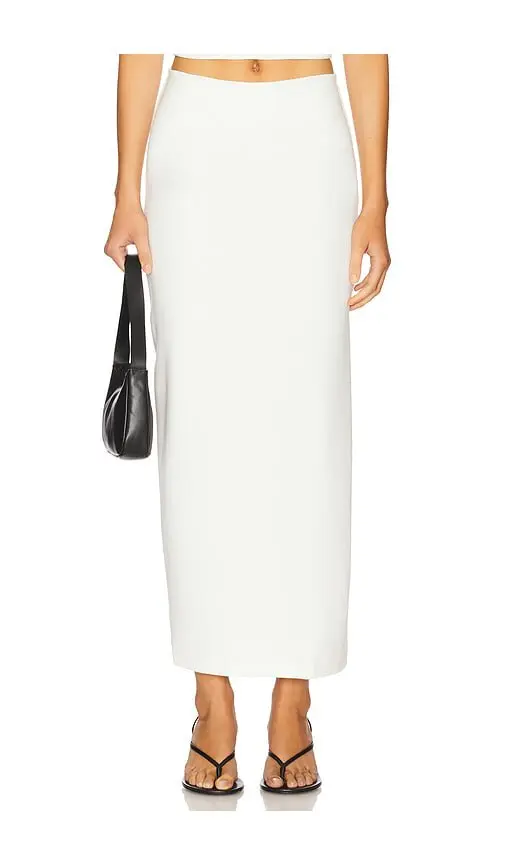 LESET Rio Side Slit Skirt - Natural