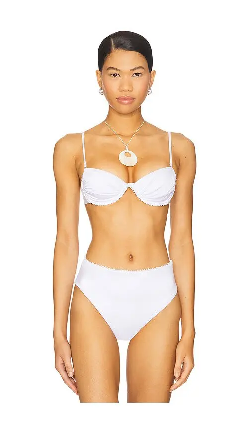 Agua Bendita X Donna Underwire Bikini Top - Ivory