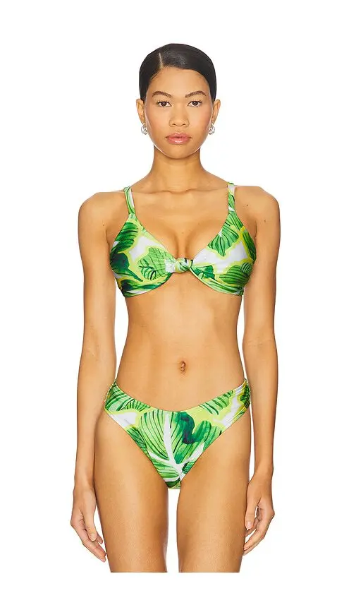 VILLA FRESCA Vista Bikini Top - Greenery