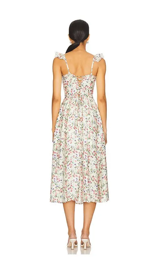Astr The Label Wedelia Midi Dress - Cream Multi Floral - 6% Off |  Editorialist