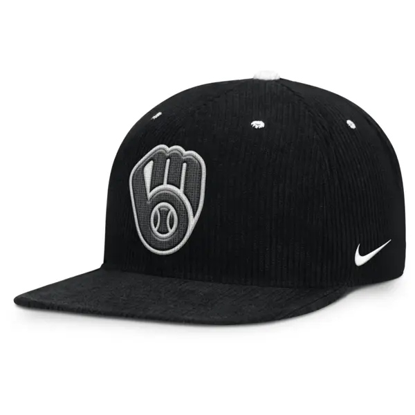 Nike Milwaukee Brewers Mlb Pro Adjustable Hat - Black