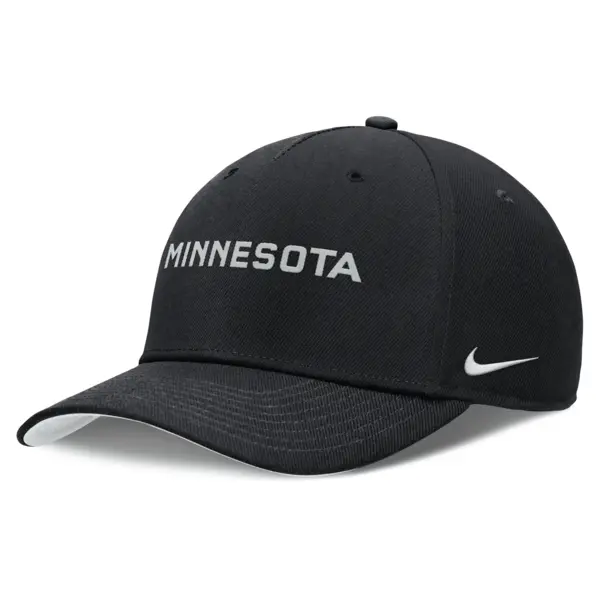 Nike Minnesota Twins Rise Dri-fit Mlb Adjustable Cap - Black