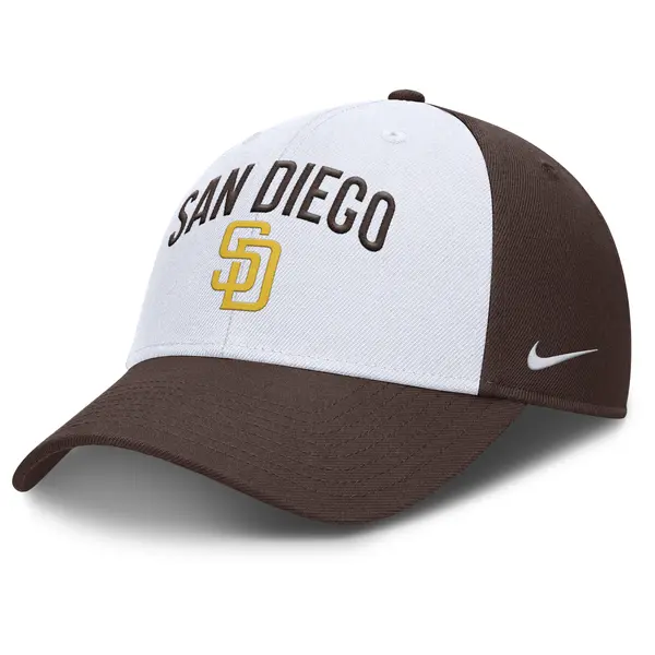 Nike San Diego Padres Club Dri-fit Mlb Adjustable Cap - White