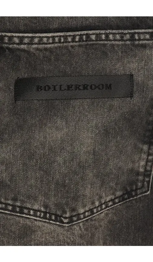 BOILER ROOM Cut Off Denim Shorts