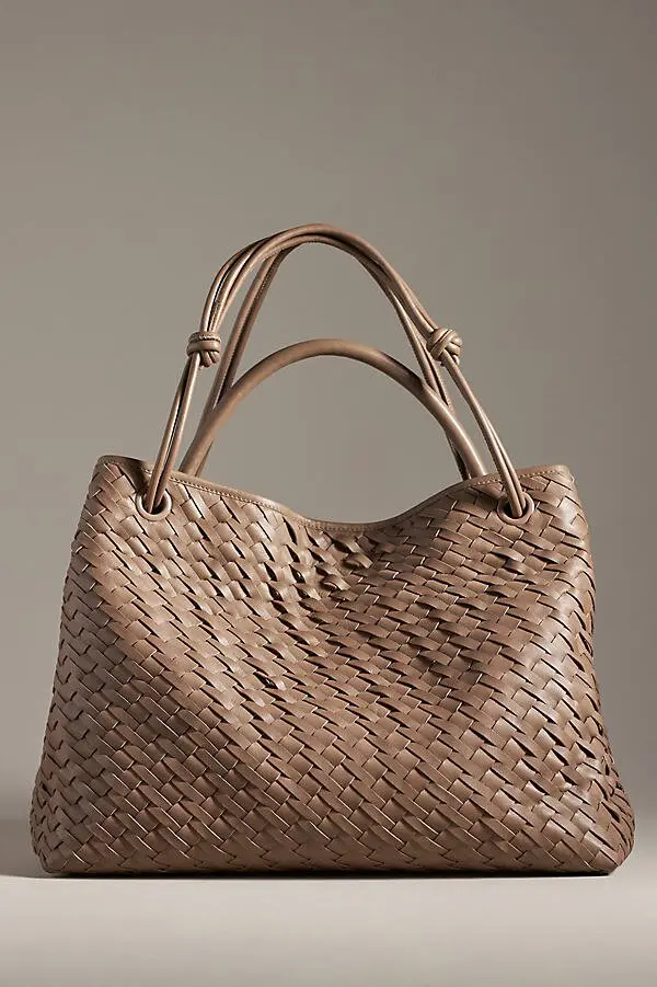 Walter Baker Woven Leather Tote - Tan