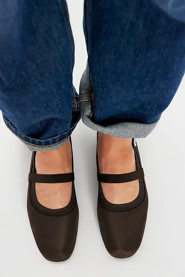 VAGABOND SHOEMAKERS Hillary Mary Jane Flats - Coffee