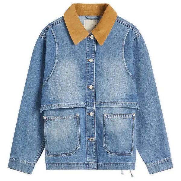 STEL Layered Cotton Denim Jacket