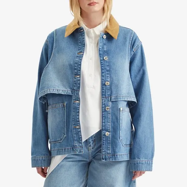 STEL Layered Cotton Denim Jacket