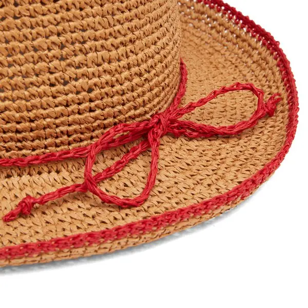 DAMSON MADDER Roll Back Raffia Hat