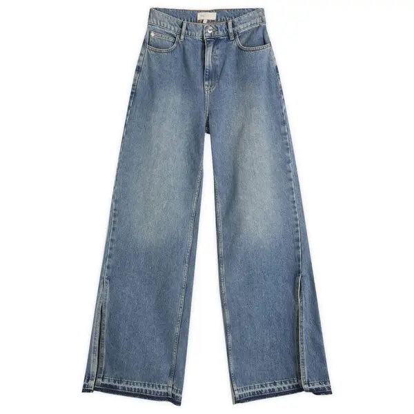 STEL Split Hem Relaxed Denim Jeans