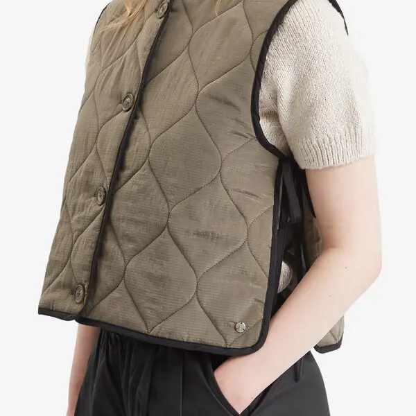 STEL Contrast Quilted Vest