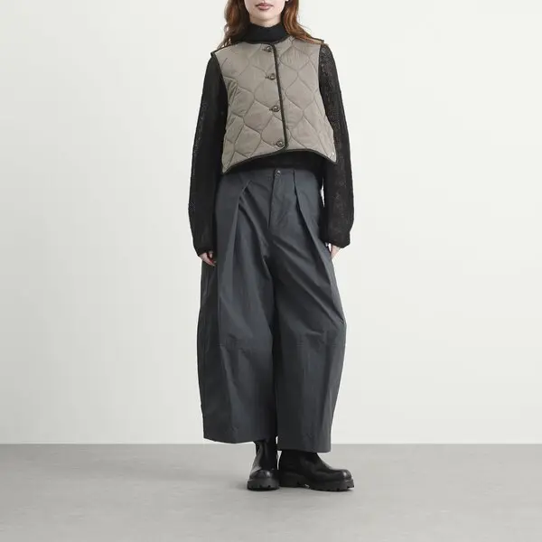 STEL Contrast Quilted Vest