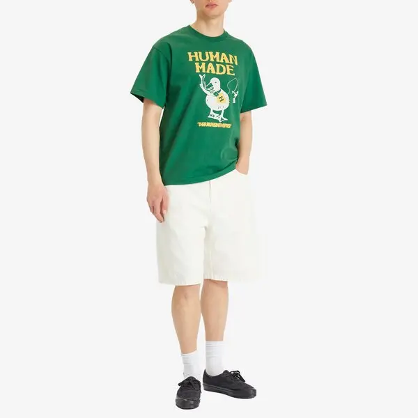 トップス Human Made Fishing Duck T-Shirt Green Human Made Fishing Duck T-Shirt - Green | Editorialist