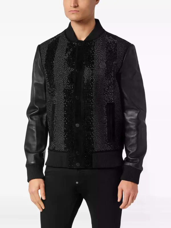 Philipp Plein Embellished Bomber Jacket