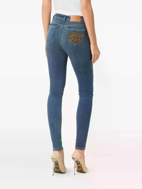 Philipp Plein Stretch-cotton Skinny Jeans