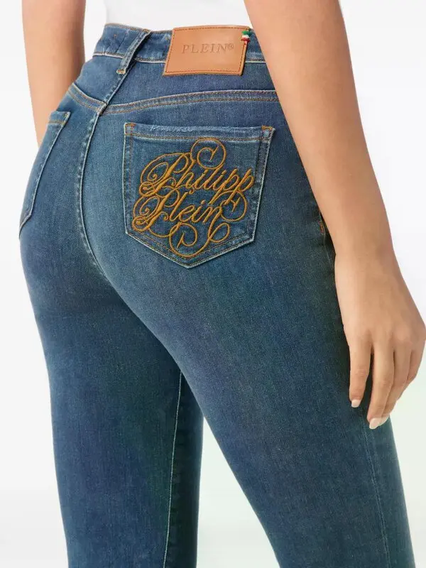 Philipp Plein Stretch-cotton Skinny Jeans