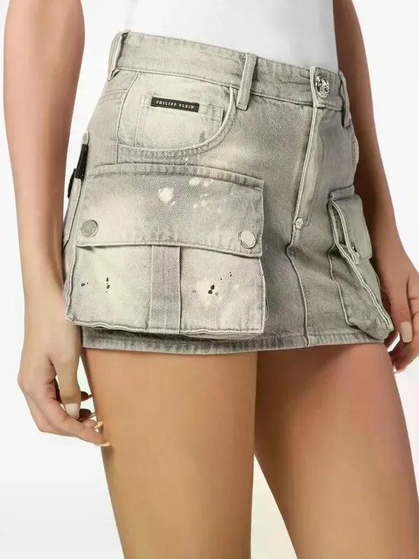 Philipp Plein Cargo Mini Skirt