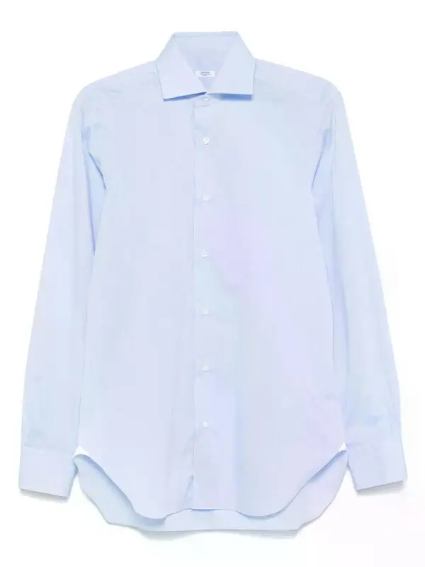 BARBA NAPOLI Cotton Shirt - Blue
