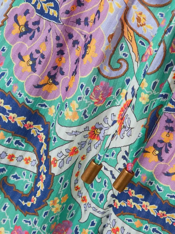 Etro Paisley-print Cotton And Silk-blend Voile Wide-leg Pants