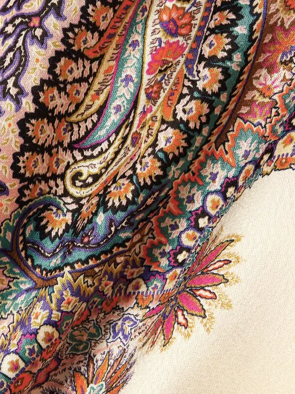 Etro Printed Wide-leg Satin Pants