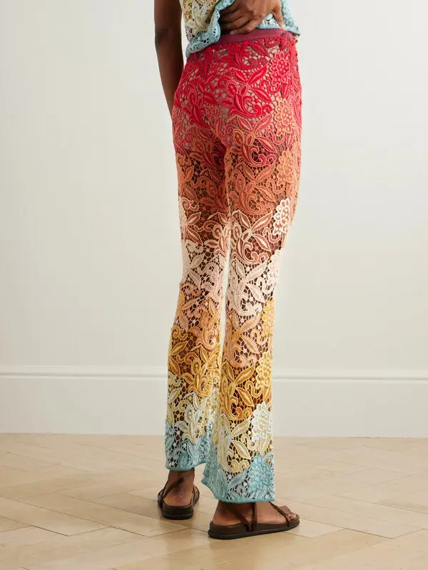 Etro Macramé Flared Pants