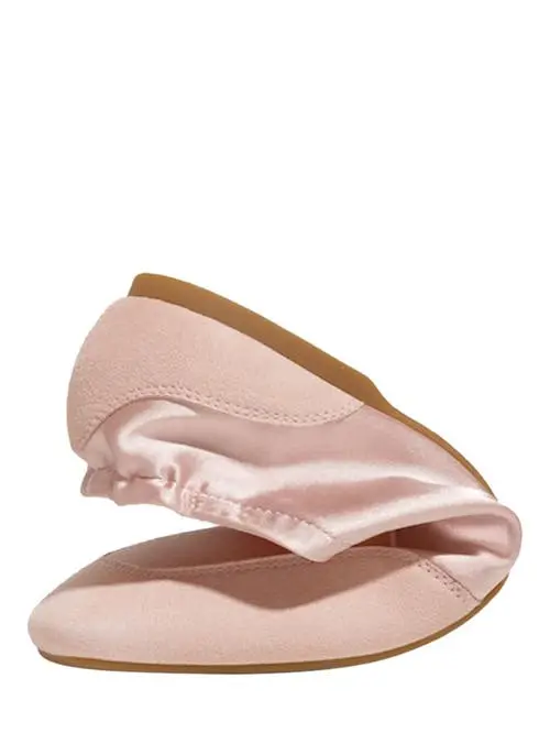 Vivaia Square-toe Lace-up Ballerina Sneakers - Peach Blush