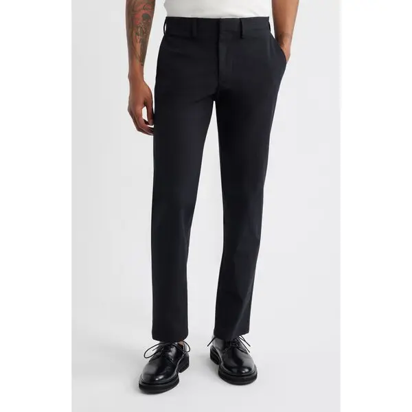 OPEN EDIT Slim Fit Stretch Cotton Chinos - Black