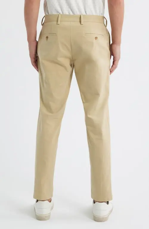 OPEN EDIT Slim Fit Stretch Cotton Chinos - Tan Starfish