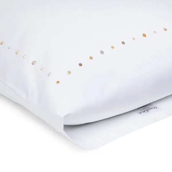 CHRISTIAN FISCHBACHER Twinkle Embroidered Sateen King Pillowcase