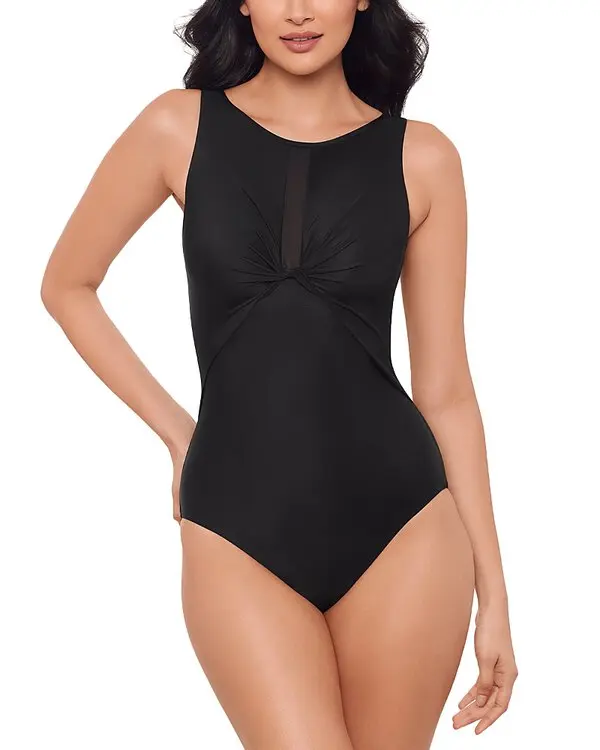 Miraclesuit Network News Evoke One Piece Swimsuit - Black