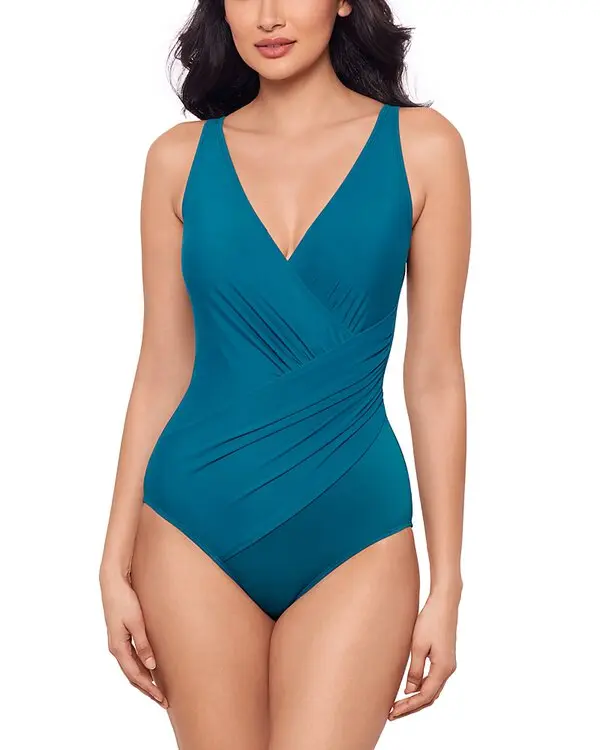 Miraclesuit Solid Oceanus One Piece Swimsuit - Aegean