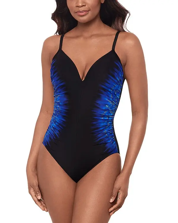 Miraclesuit Paka Mayan Temptation One Piece Swimsuit - Blueblack