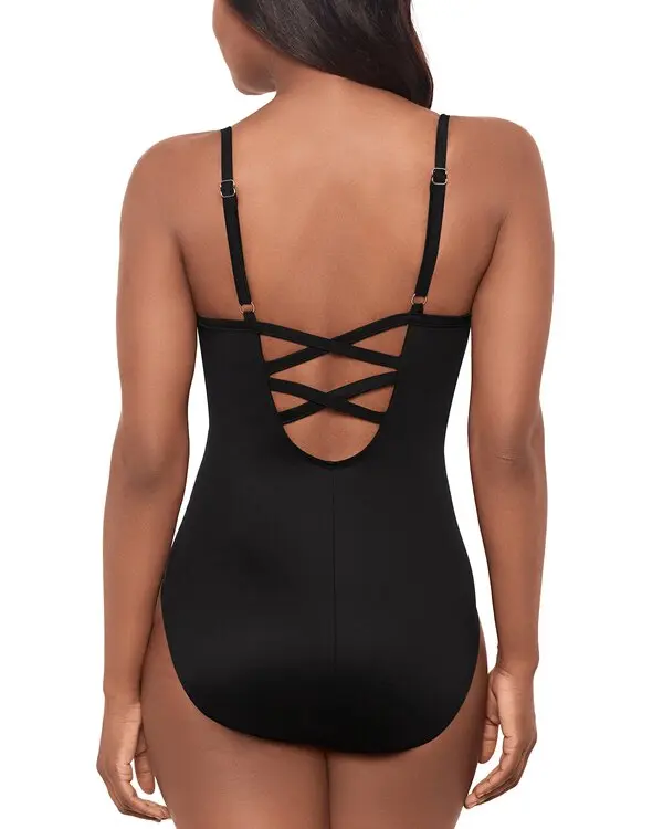 Miraclesuit Paka Mayan Temptation One Piece Swimsuit - Blueblack