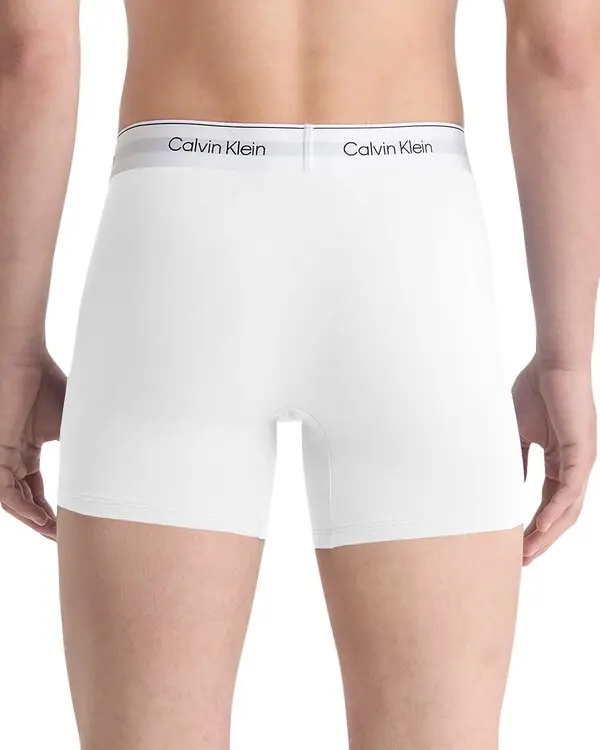 Calvin Klein Icon Cotton Stretch Boxer Briefs, Pack Of 3 - White