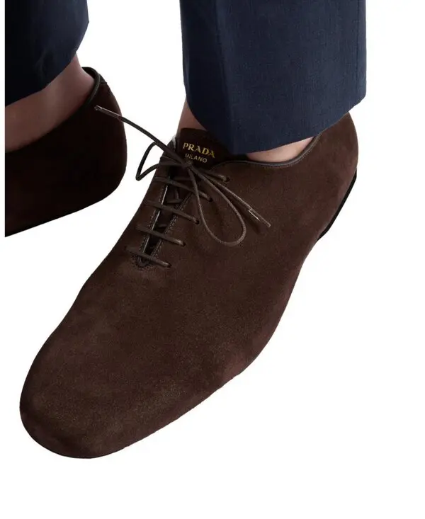 Prada Laced Suede Shoes