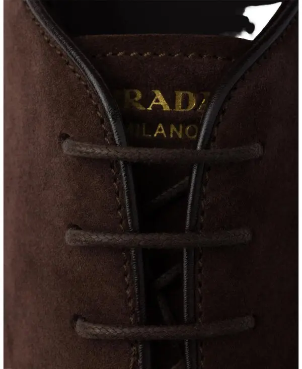 Prada Laced Suede Shoes