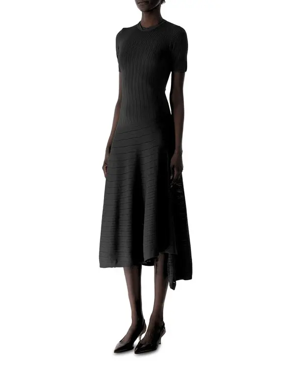 JASON WU Pointelle Knit Short Sleeve Dress