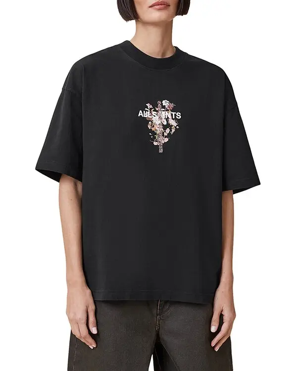 ALLSAINTS Eternal Etta Oversized Tee - Black