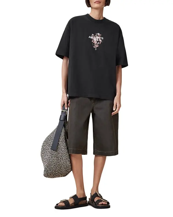 ALLSAINTS Eternal Etta Oversized Tee - Black