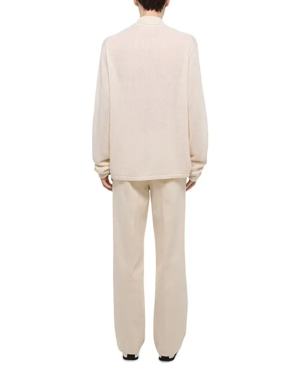 Helmut Lang Linen Polo Sweater - Ivory