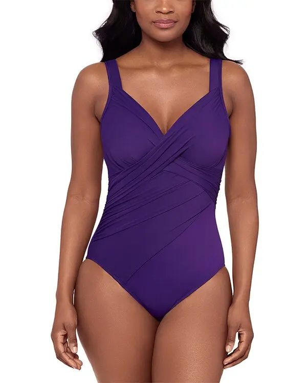 Miraclesuit Rock Solid Revele One Piece Swimsuit - Mulberry