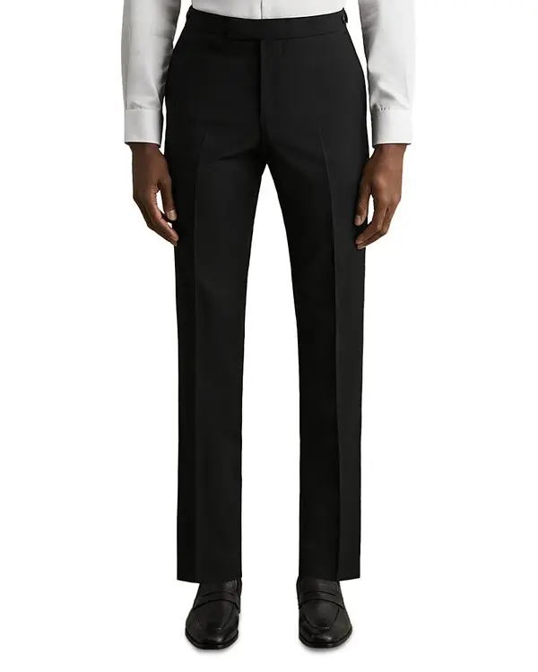 REISS Slim Fit Mixer Trousers - Black
