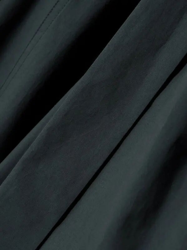 LEMAIRE Ascot Scarf-effect Cotton-poplin Blouse - Gray